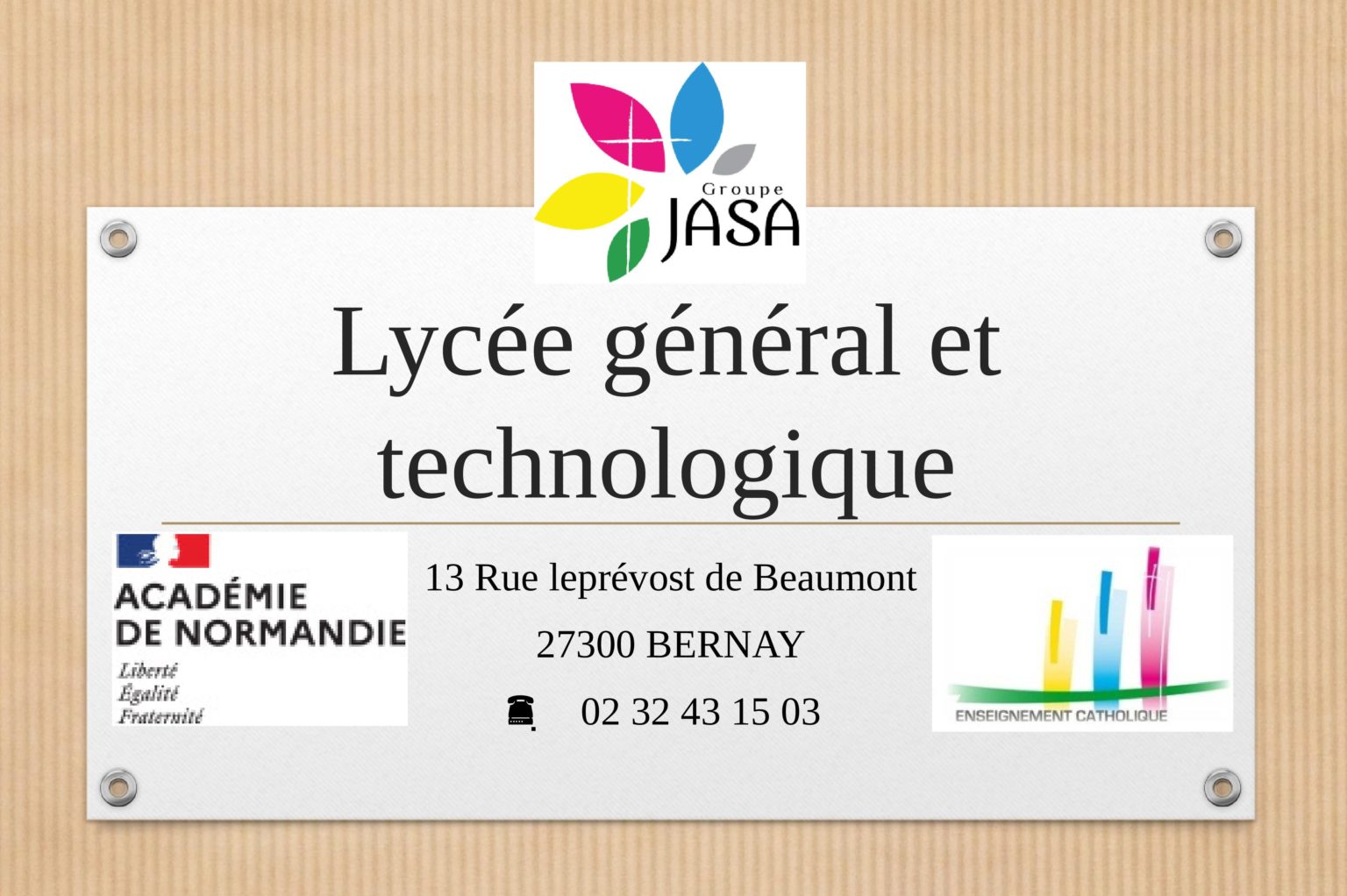 Lycée général et technologique – Groupe scolaire JASA